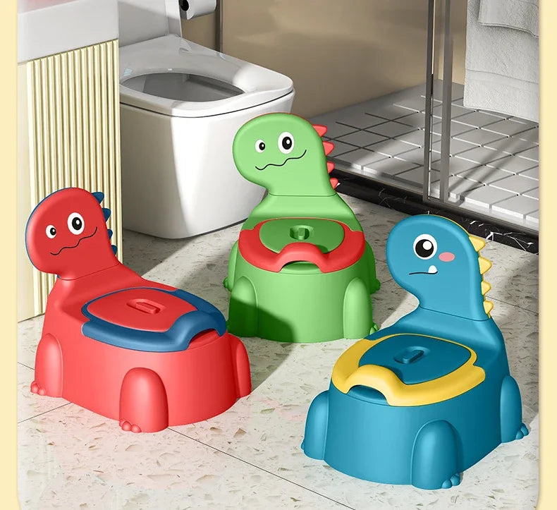 Cartoon Dinosaur Baby Potty Seat with Splash Guard – VO Market FZ-LLC